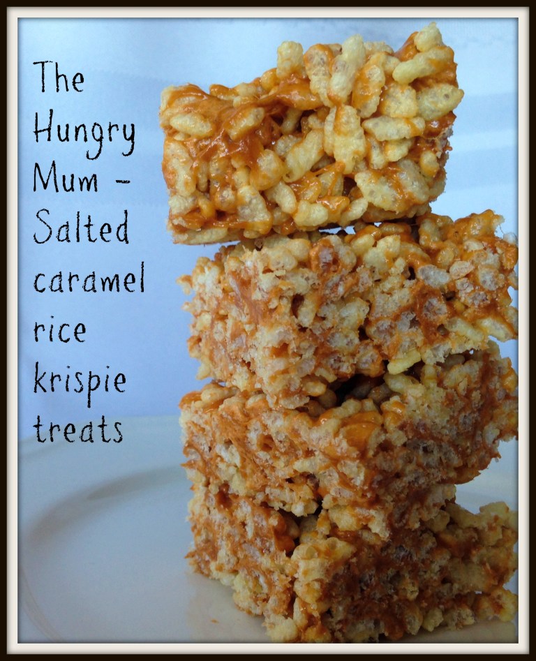 Brown butter rice crispy treats / salted caramel rice crispy squares ...