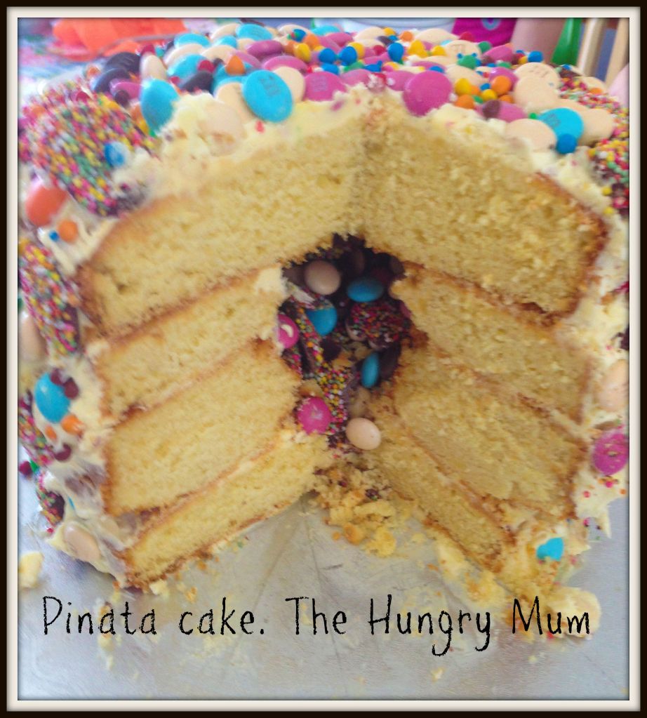 How to bake a pinata cake with candy from scratch | the hungry mum