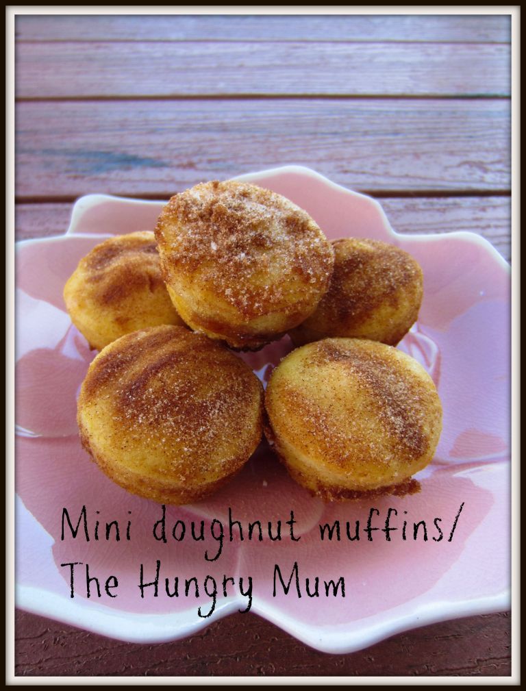 Baked mini jam doughnut muffins | the hungry mum
