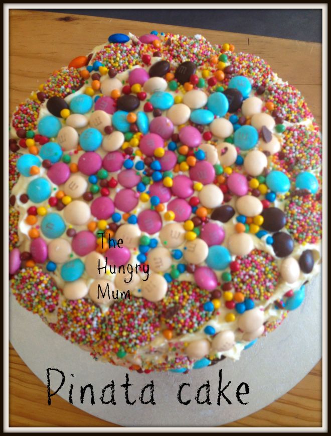 How to bake a pinata cake with candy from scratch | the hungry mum