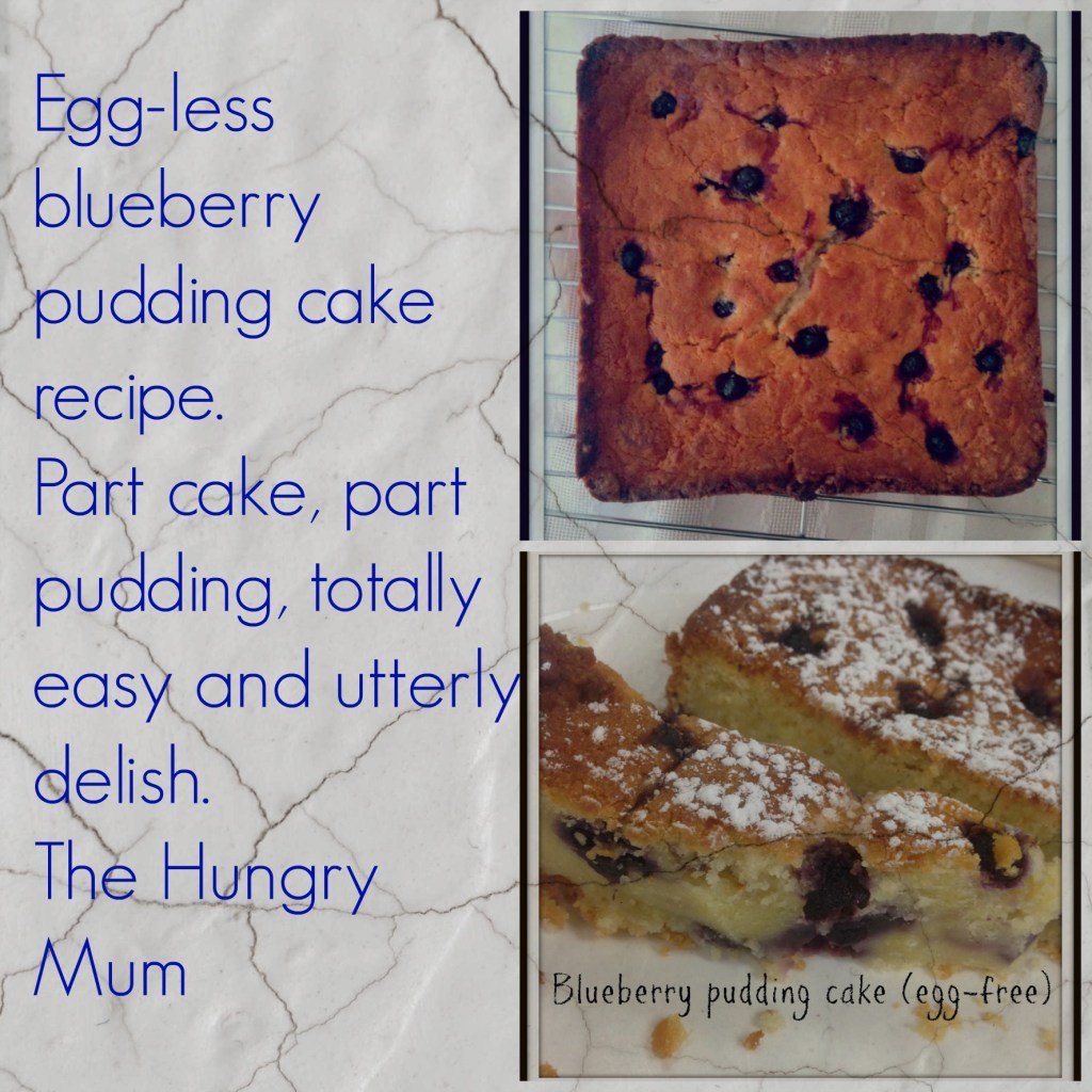 Blueberry pudding cake (egg-free) | the hungry mum