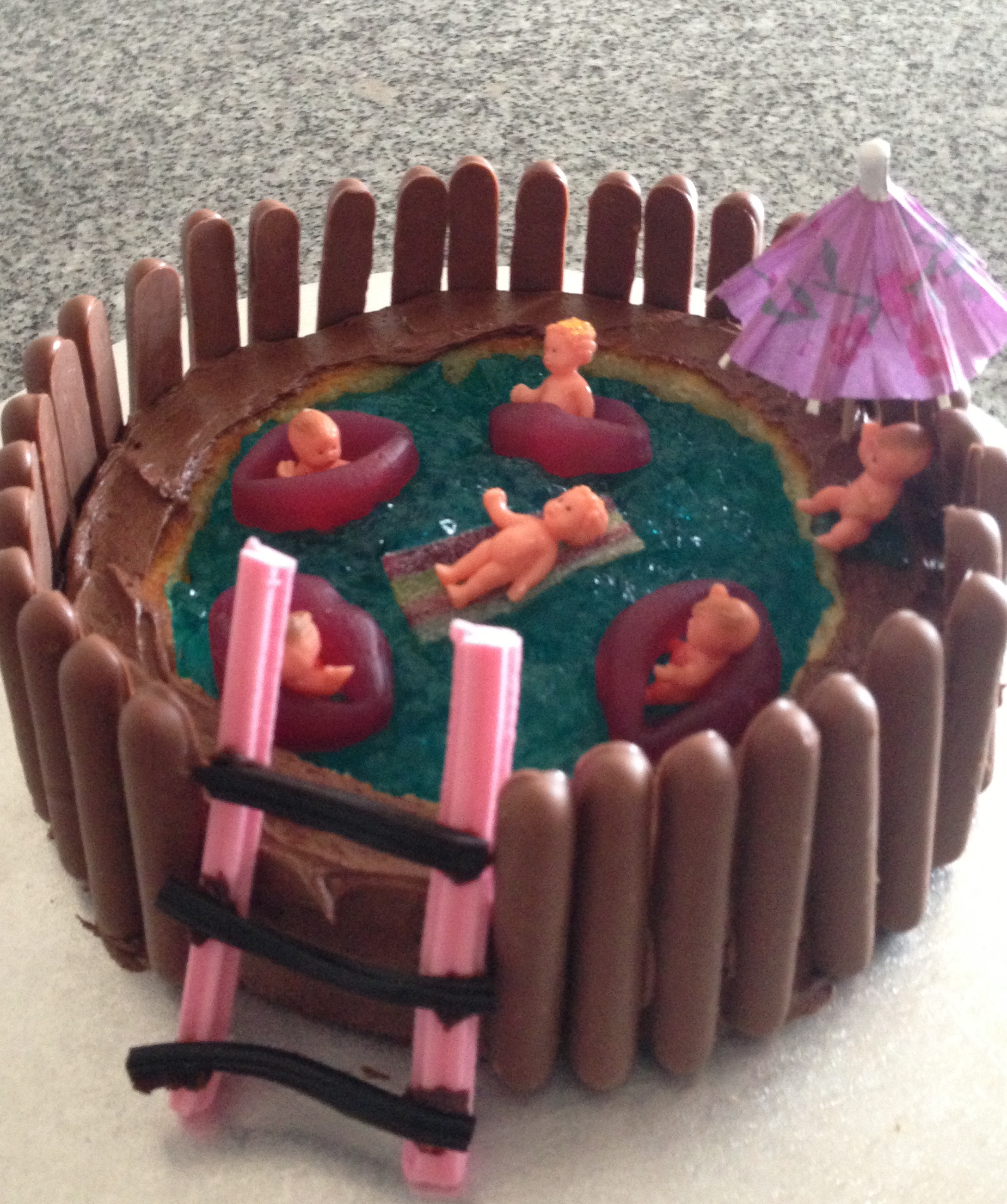 Australian Women’s Weekly swimming pool cake | the hungry mum