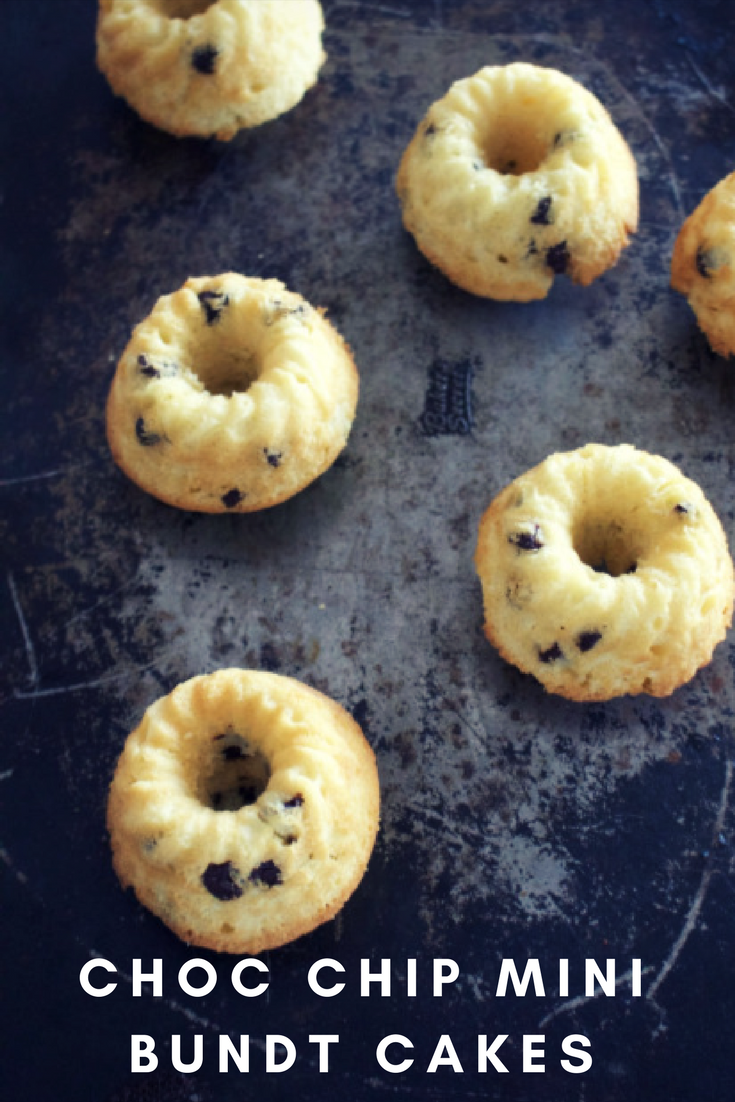 Choc chip mini bundt cakes | the hungry mum