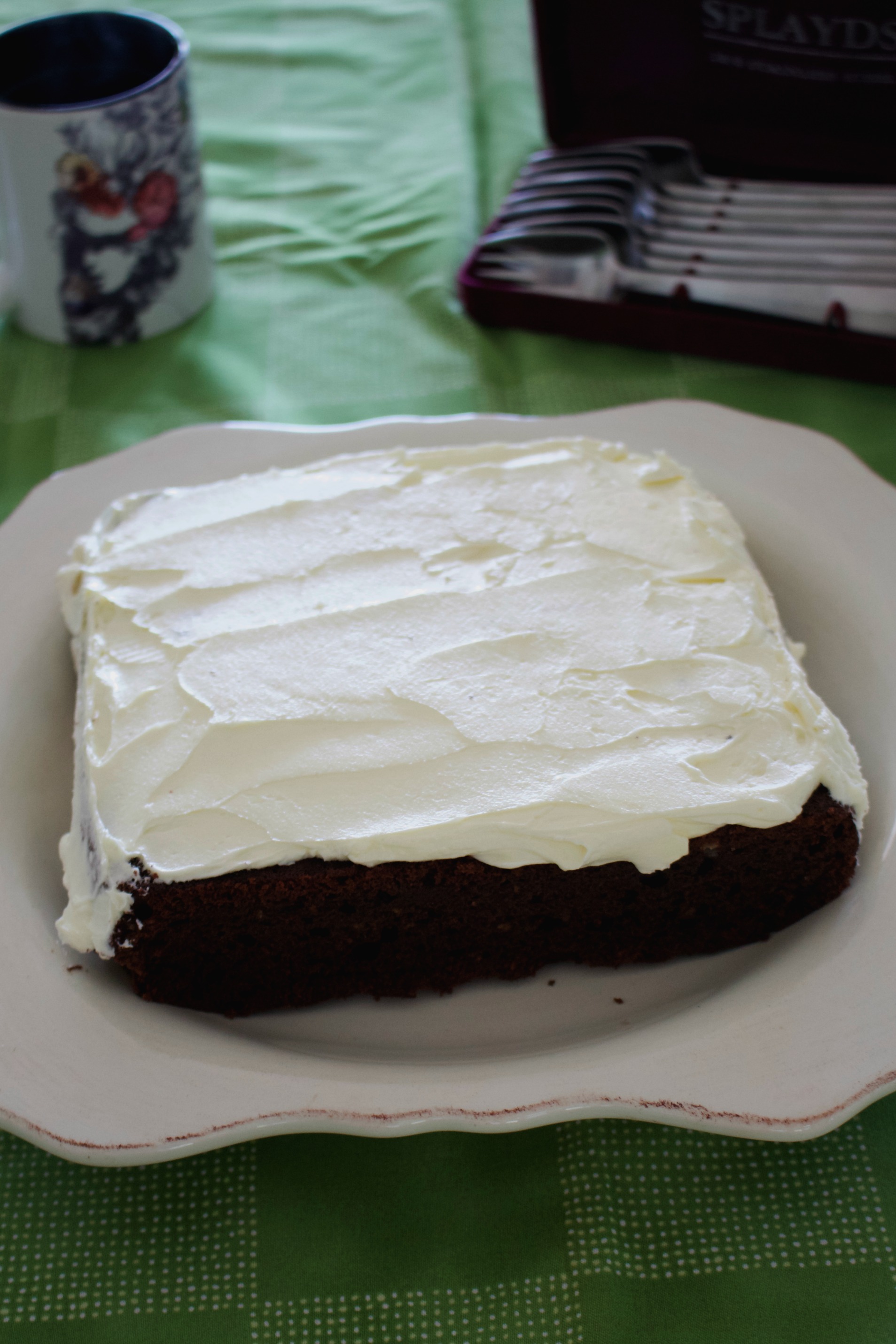 Dense chocolate Guinness cake with buttercream for St Patricks Day ...
