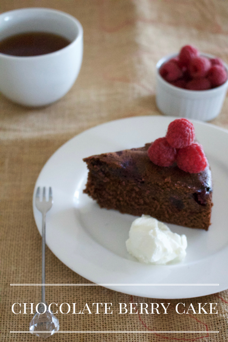 Easy melt-and-mix chocolate berry cake | the hungry mum