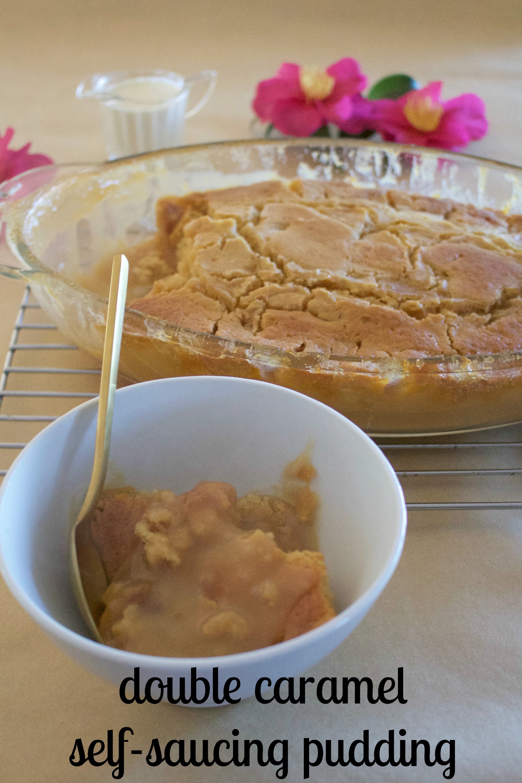 Double caramel self-saucing pudding | the hungry mum