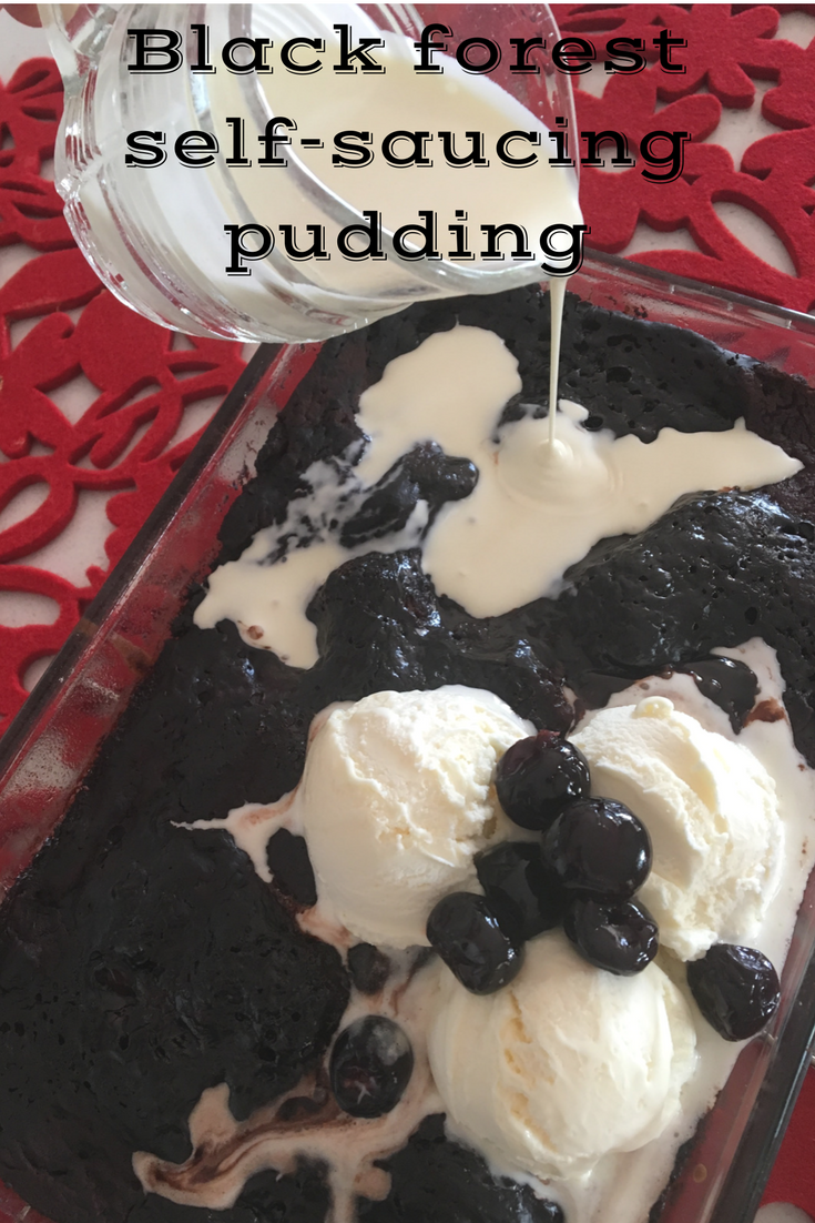 How to make black forest self-saucing pudding | the hungry mum